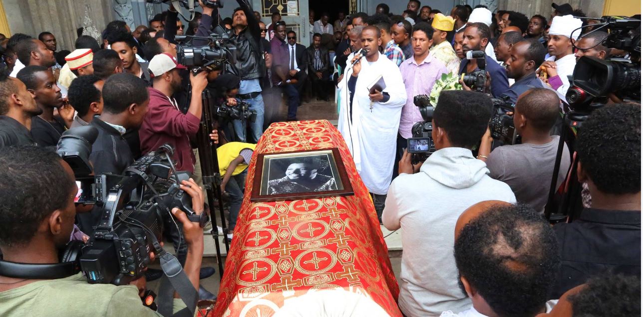 Artist Tamrat Desta’s funeral ceremony