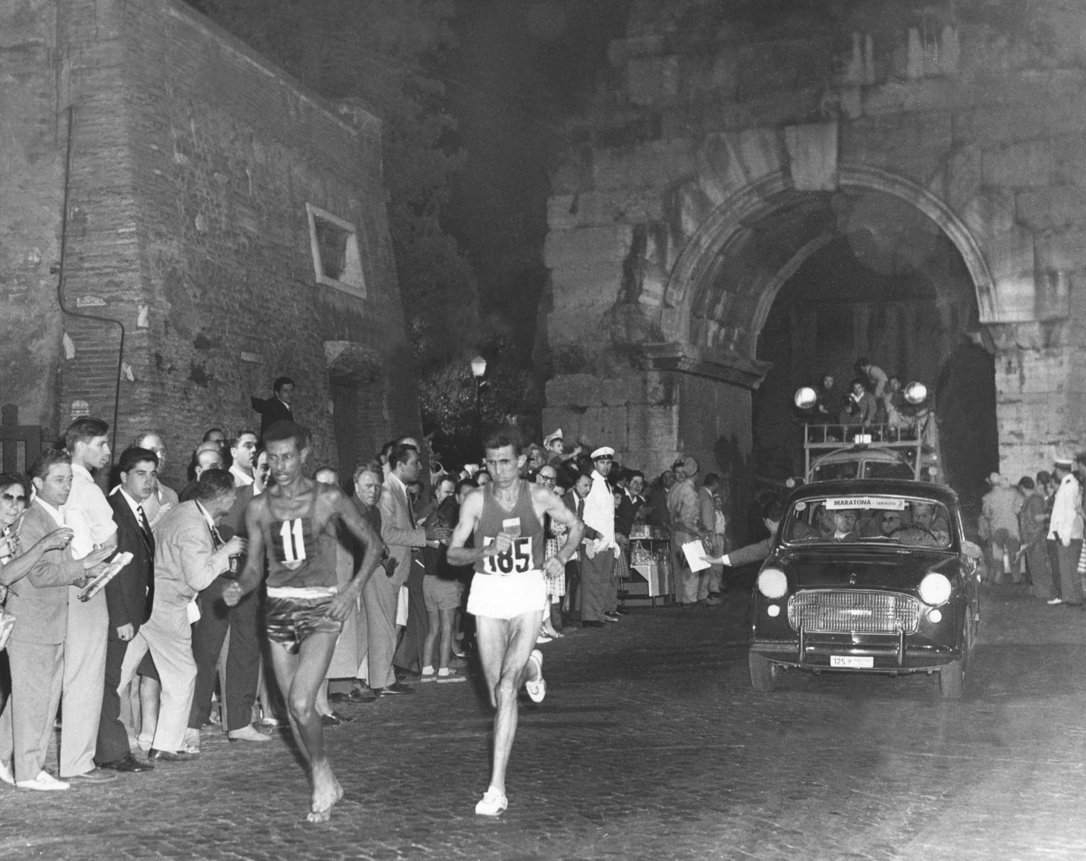 Olympic gold for barefoot runners Bikila